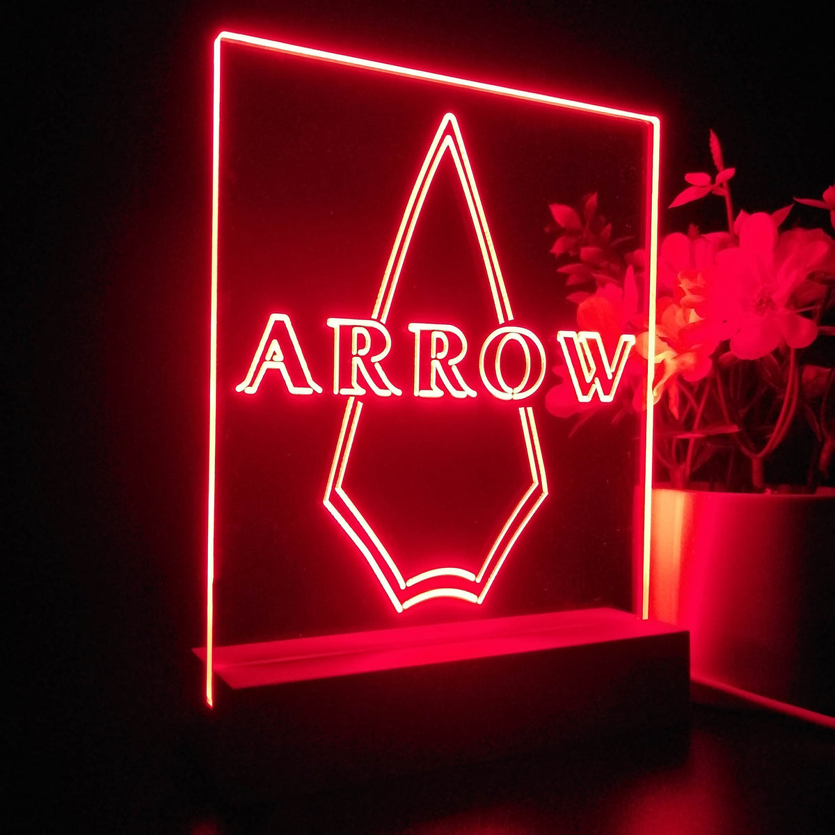 The Arrow Vertical 3D LED Optical Illusion Night Light | LED LAB CAVE