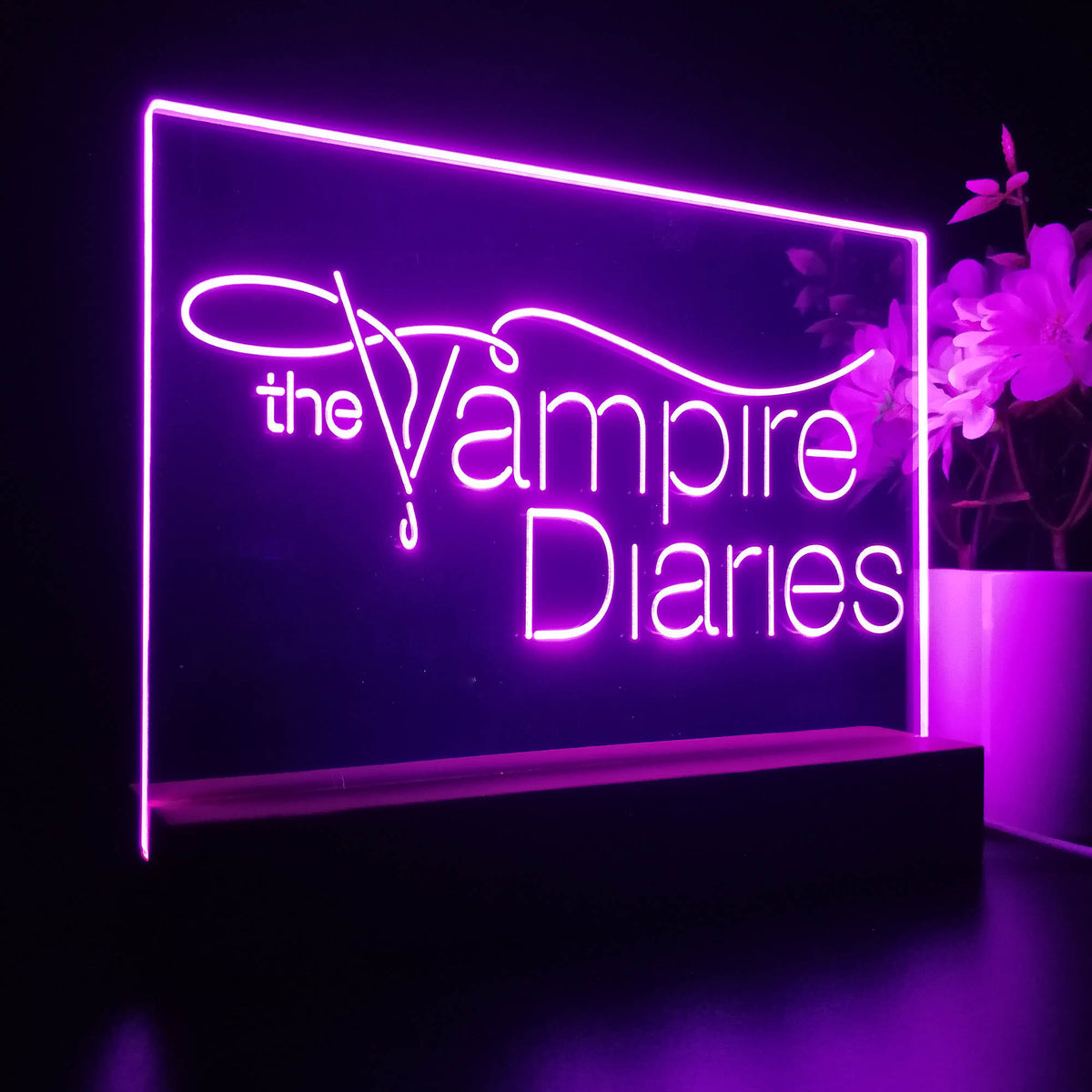 The Vampires Diaries 3D LED Optical Illusion Night Light | LED LAB CAVE