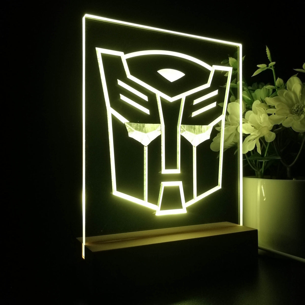 Autobot Transformers 3D LED Optical Illusion Sleep Night Light | LED ...
