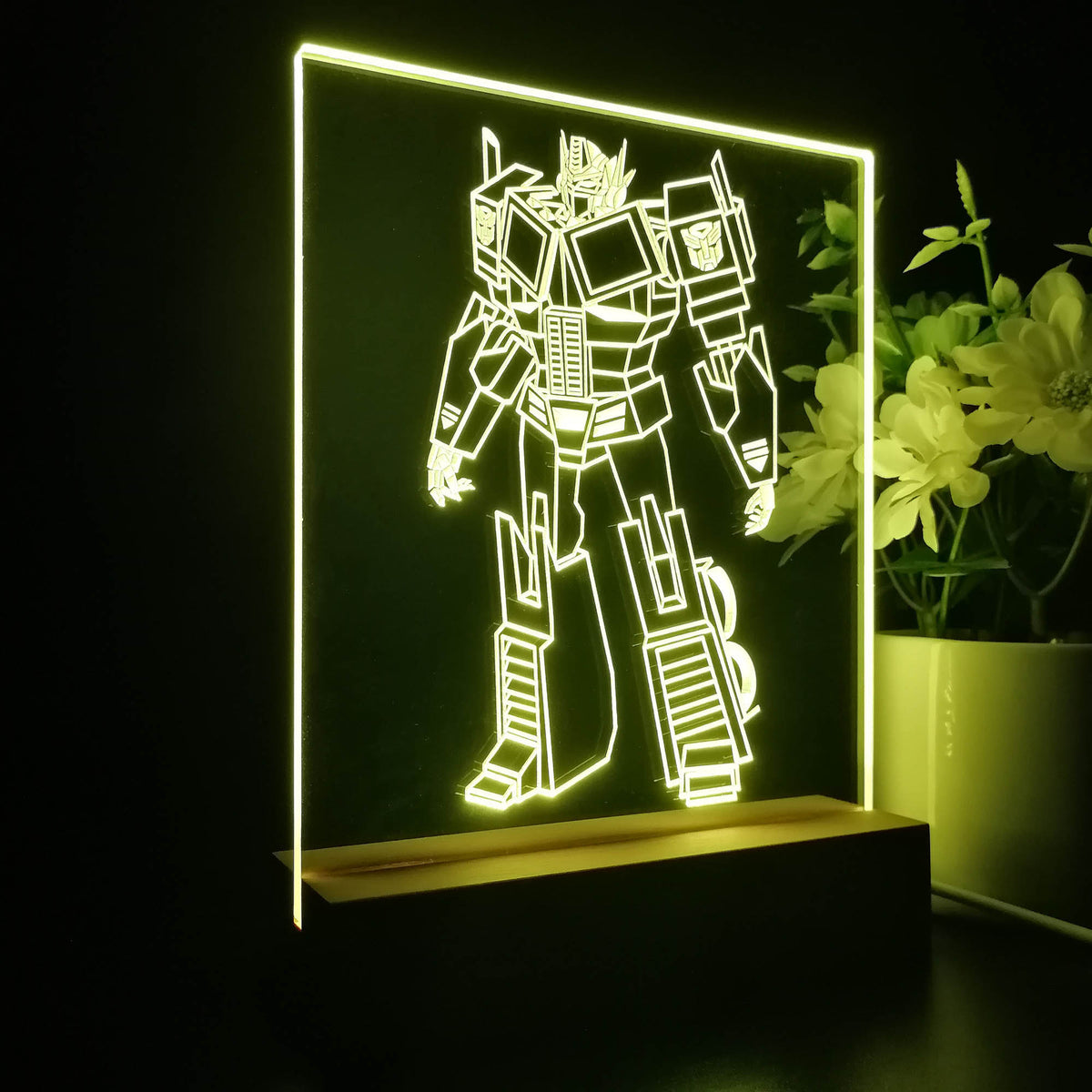 Transformers Optimus Prime 3D LED Optical Illusion Sleep Night Light ...