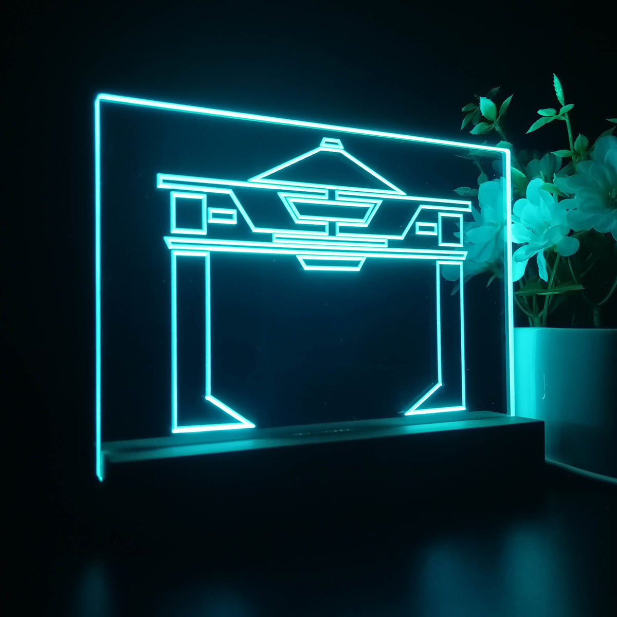 Tron Recognizer 3D LED Optical Illusion Sleep Night Light | LED LAB CAVE
