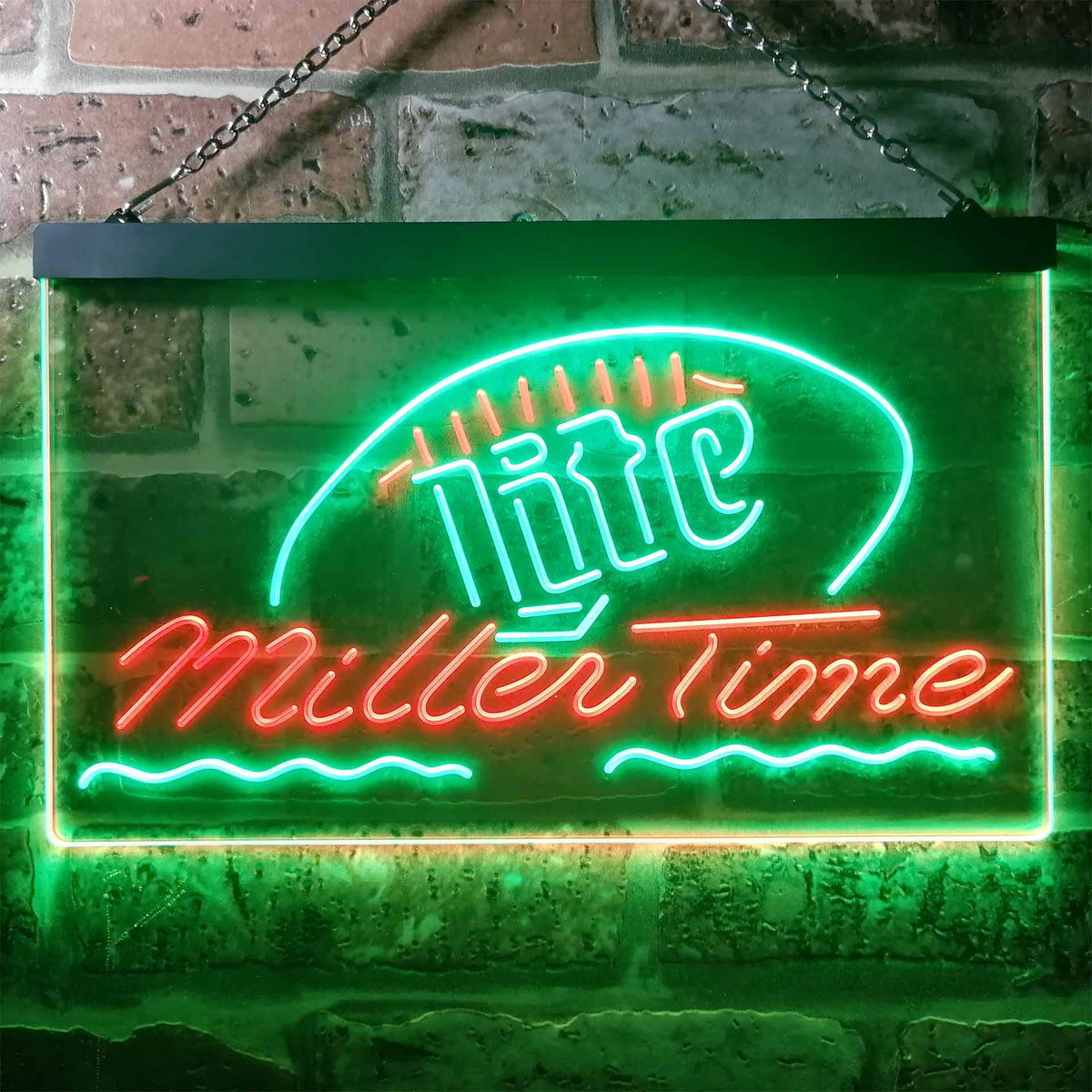 It's Miller Time Lite Beer Man Cave Neon Sign - LED LAB CAVE