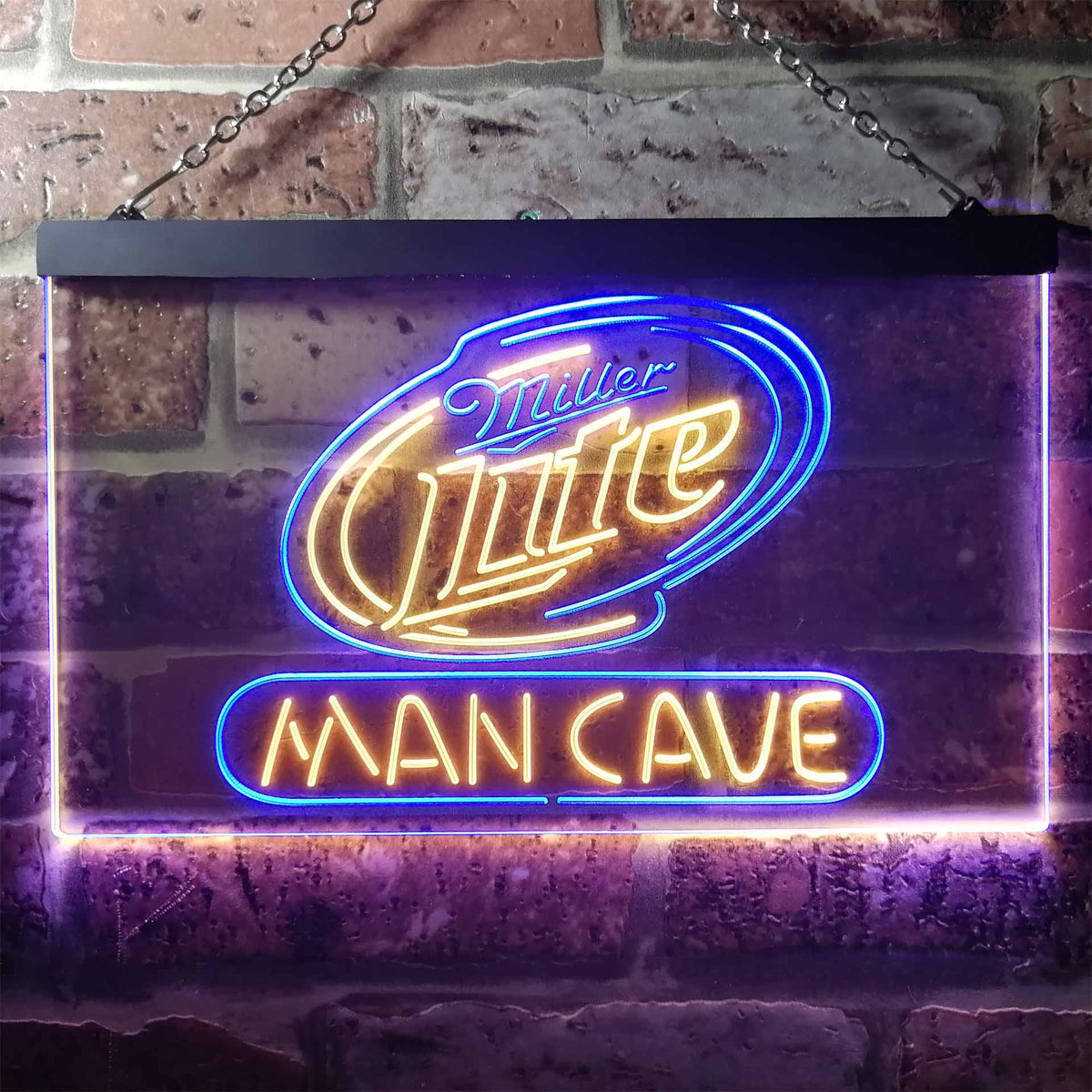Miller Lite Man Cave Beer Bar Neon Sign - LED LAB CAVE