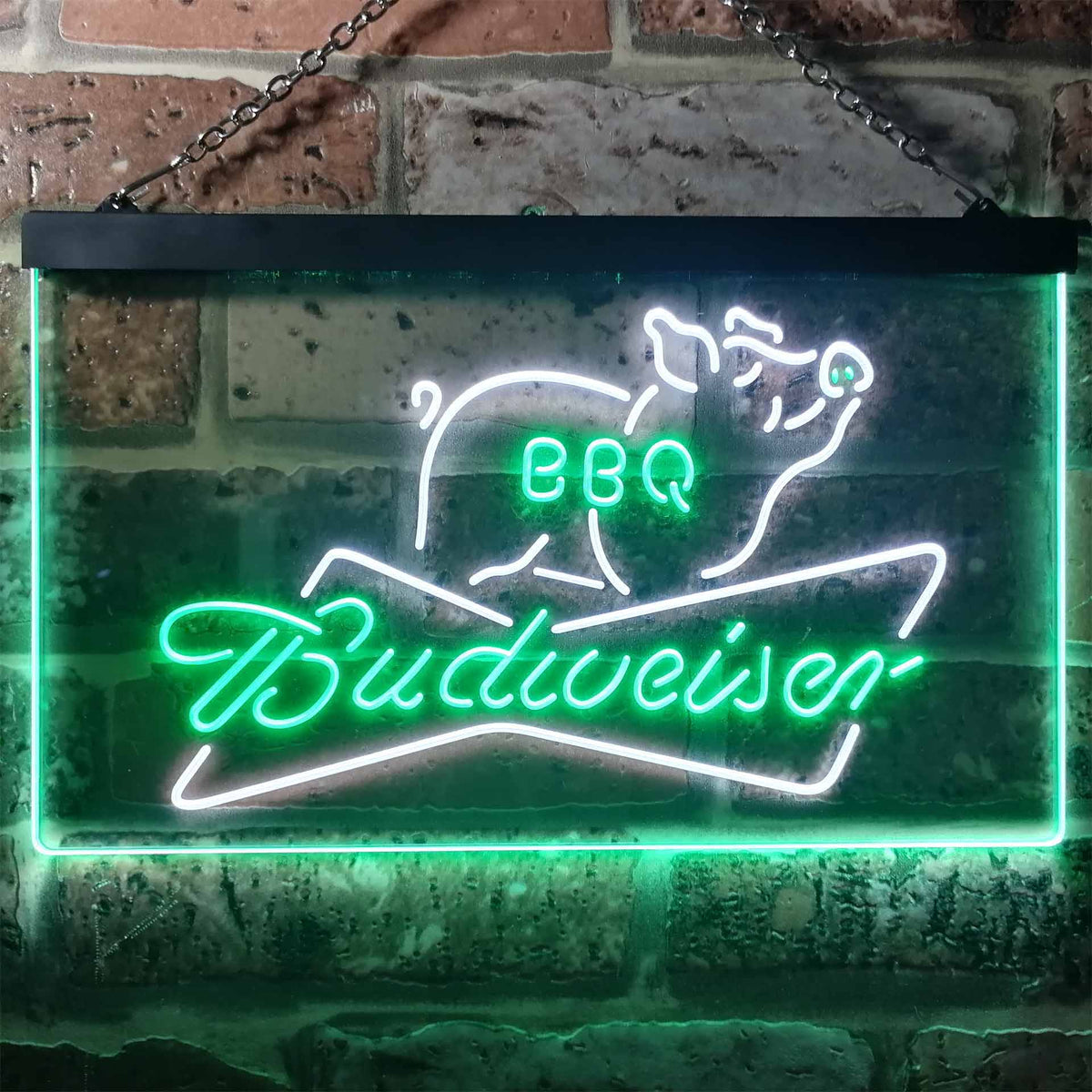 Budweiser BBQ Bar Neon Sign - LED LAB CAVE