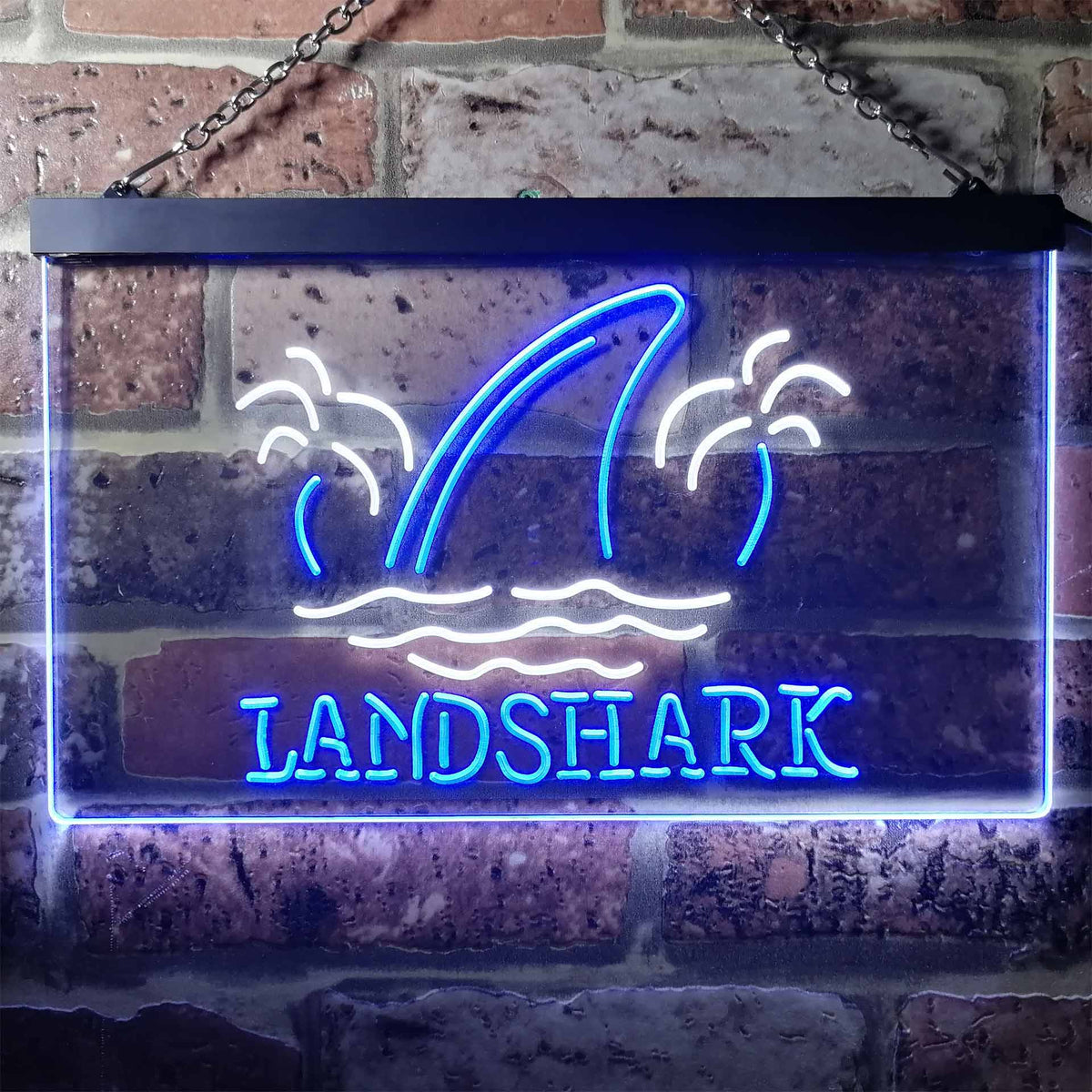 Landshark Palm Tree Island Neon Sign - LED LAB CAVE