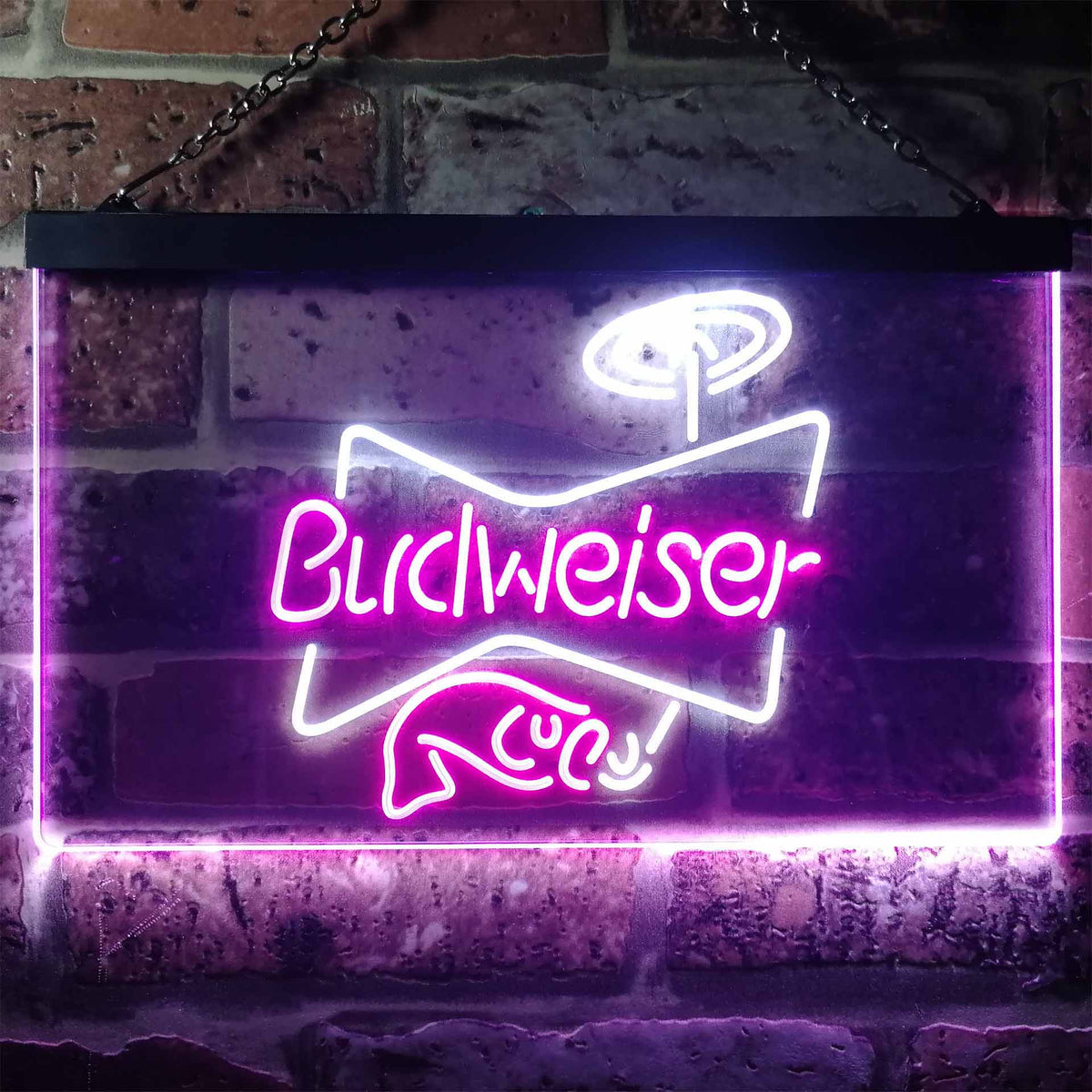 Budweiser Fish Neon Sign - LED LAB CAVE