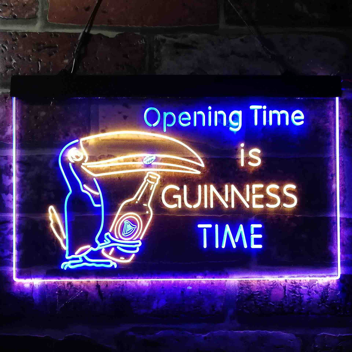 Guinness Time Opening Beer Neon Sign - LED LAB CAVE