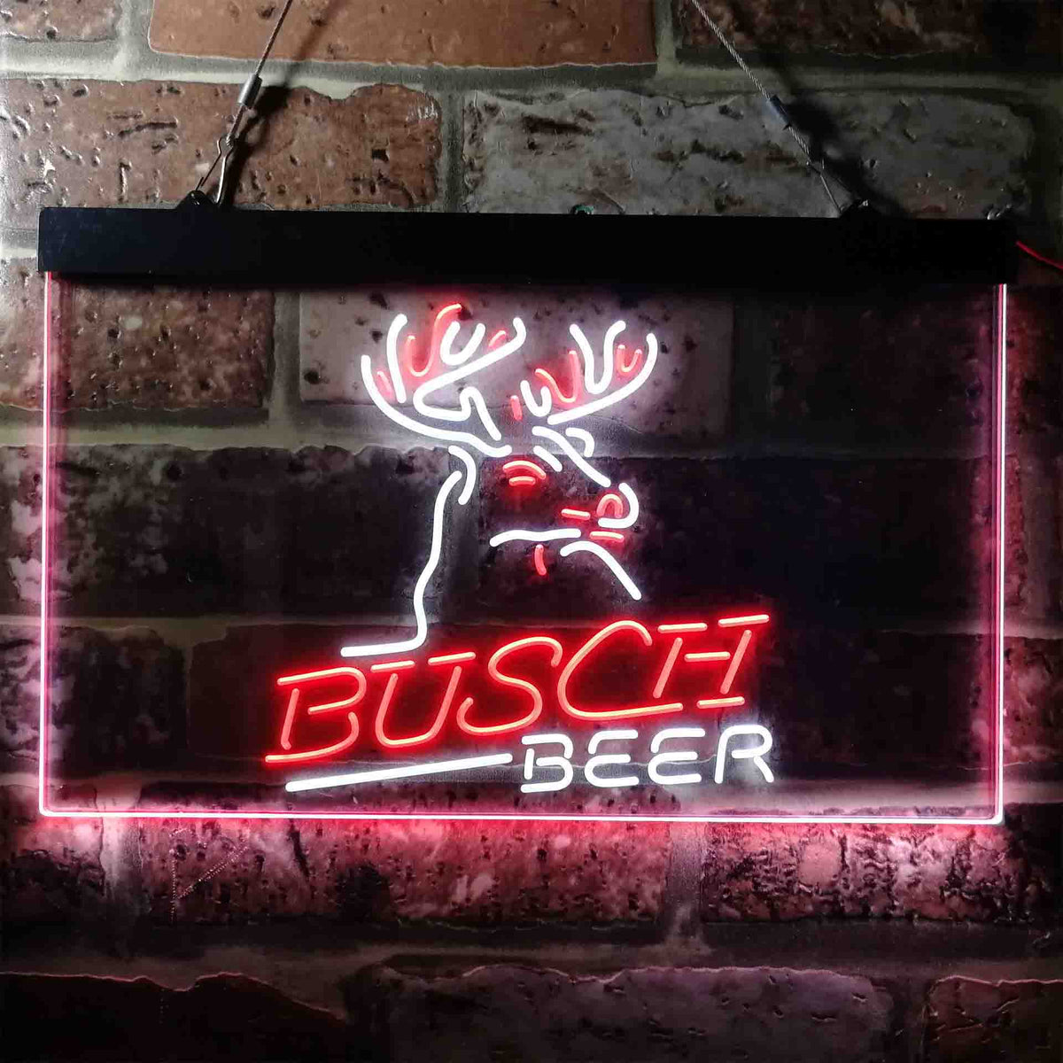 Busch Beer Den Deer Hunt Neon Sign - LED LAB CAVE