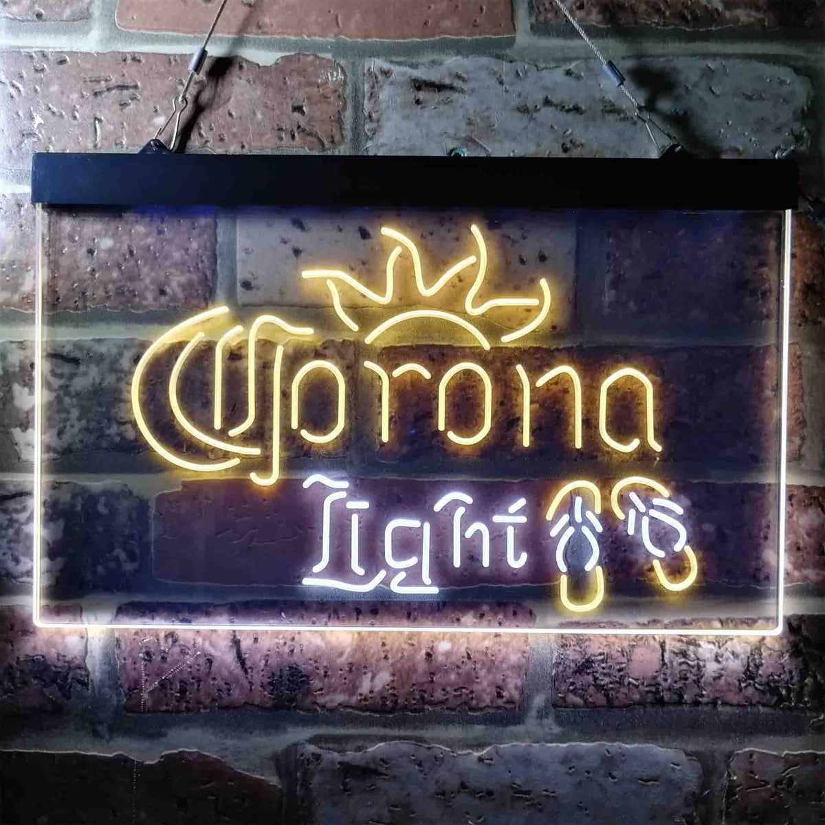 Corona Light Flip Flop Beach Neon Sign - LED LAB CAVE
