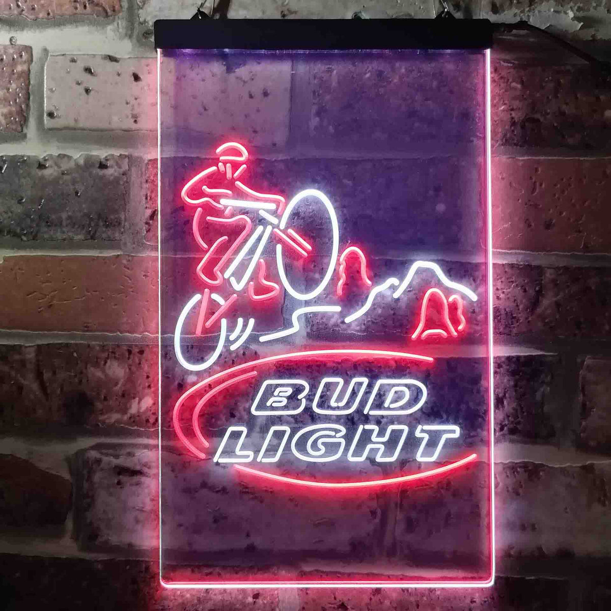Bud Light Mountain Bike Neon Sign - LED LAB CAVE