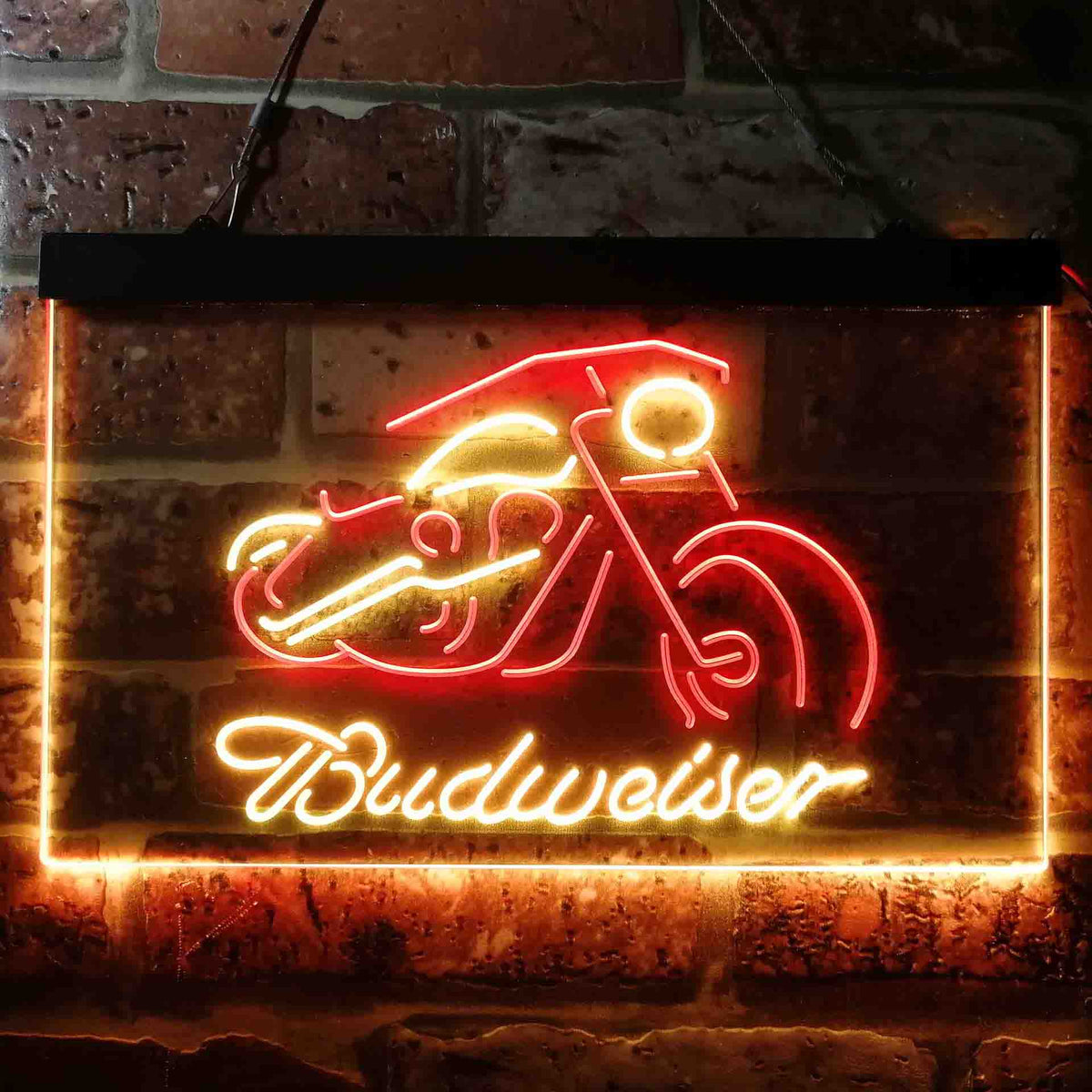 Budweiser Motorcycle Garage Neon Sign - LED LAB CAVE