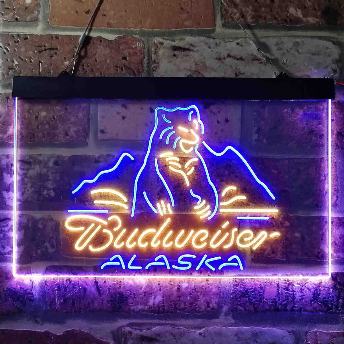 Budweiser Alsaka Polar Bear Beer Neon Sign - LED LAB CAVE