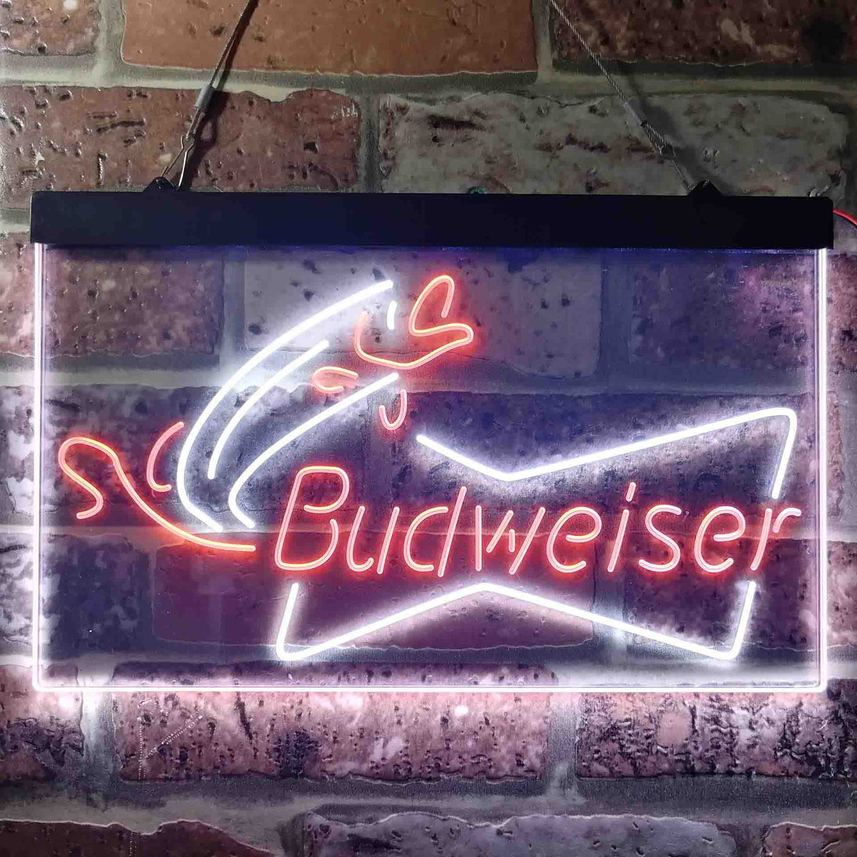 Budweiser Fish Bait Neon Sign - LED LAB CAVE