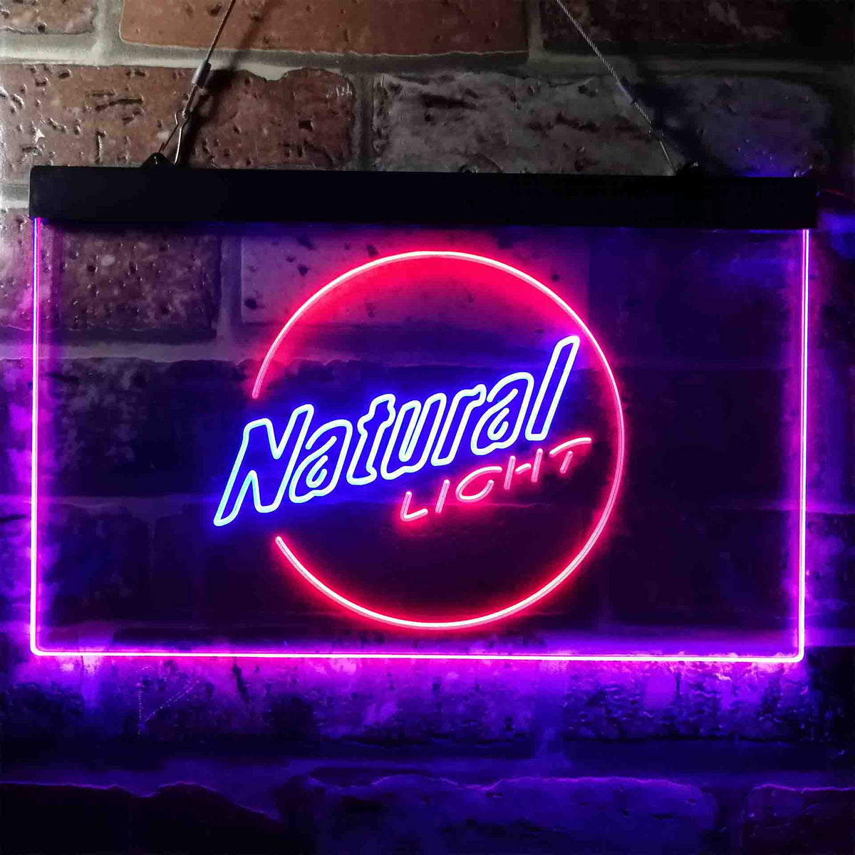 Natural Light Circle Bar Neon Sign - LED LAB CAVE