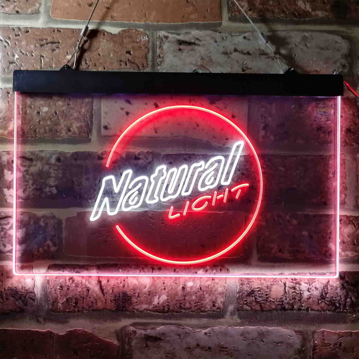 Natural Light Circle Bar Neon Sign - LED LAB CAVE