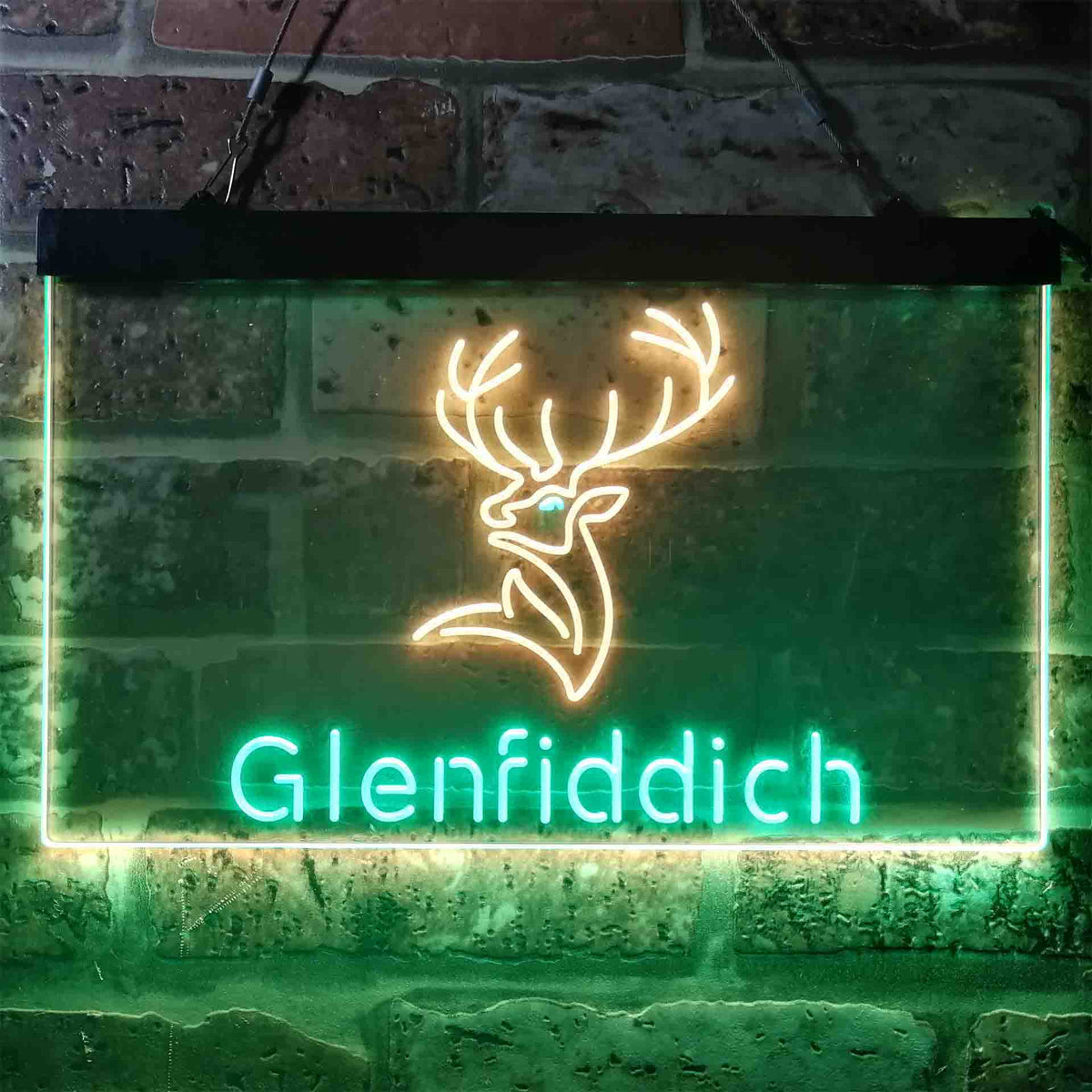 Glenfiddich Whisky Deer Wine Neon Sign - LED LAB CAVE