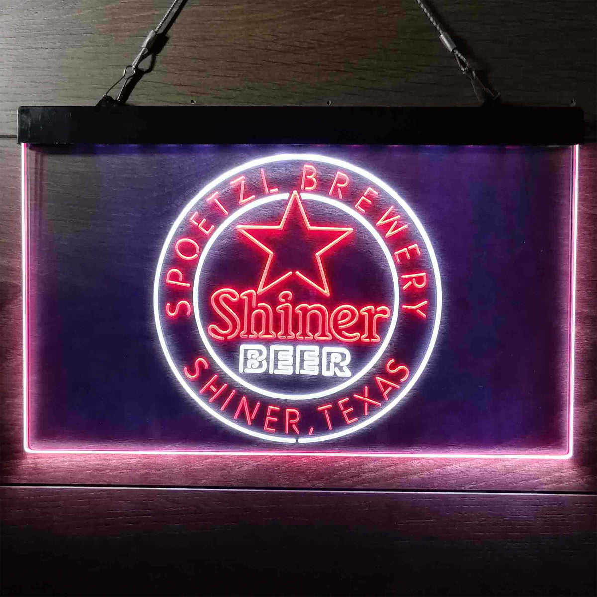 Shiner Beer Star Neon Sign - LED LAB CAVE