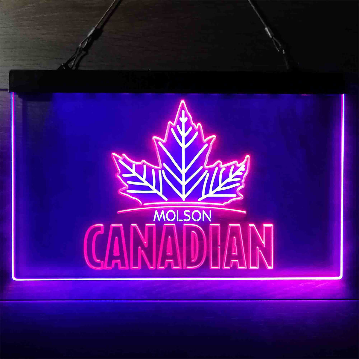 Canadian Molson Maple Leaf Neon Sign - LED LAB CAVE