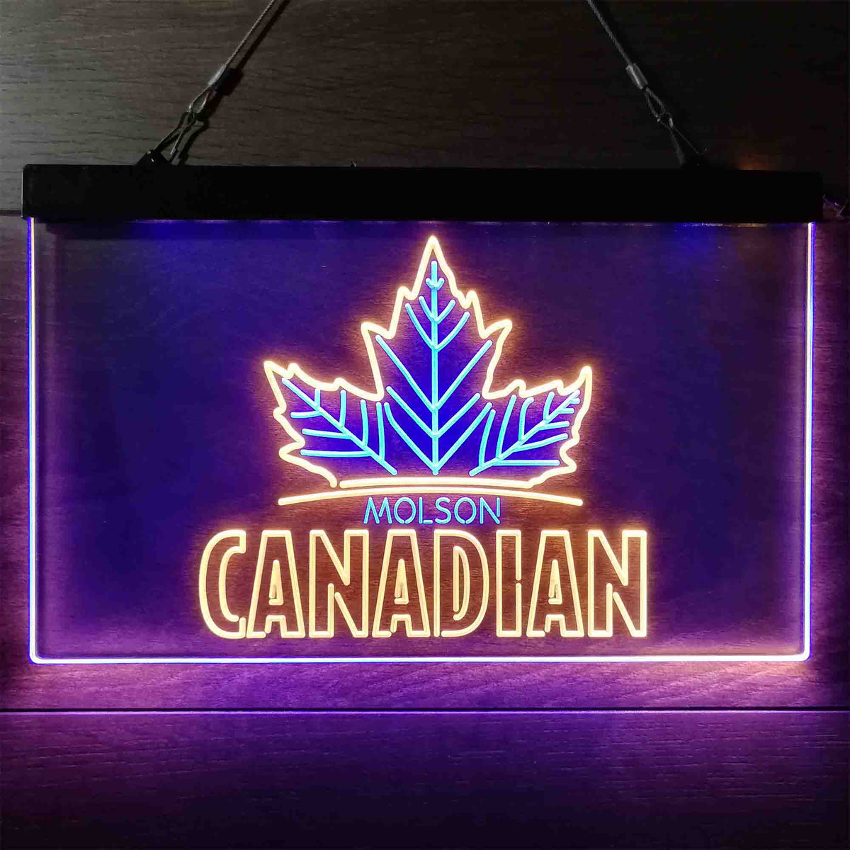 Canadian Molson Maple Leaf Neon Sign - LED LAB CAVE