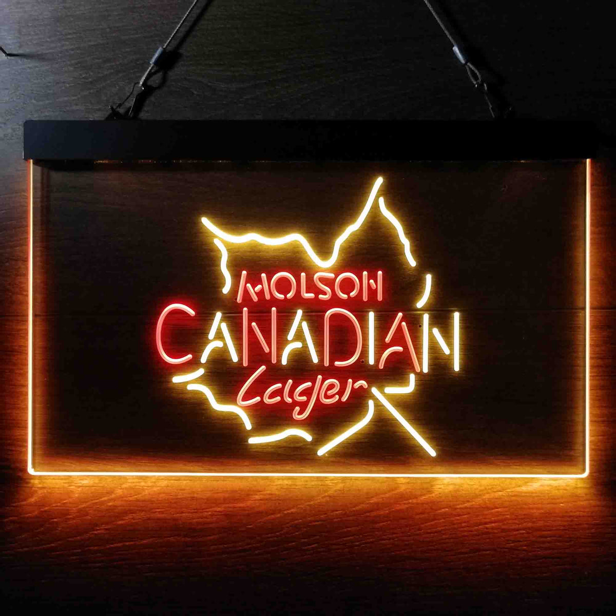 Molson Canadian Maple Leaf Lager Neon Sign - LED LAB CAVE