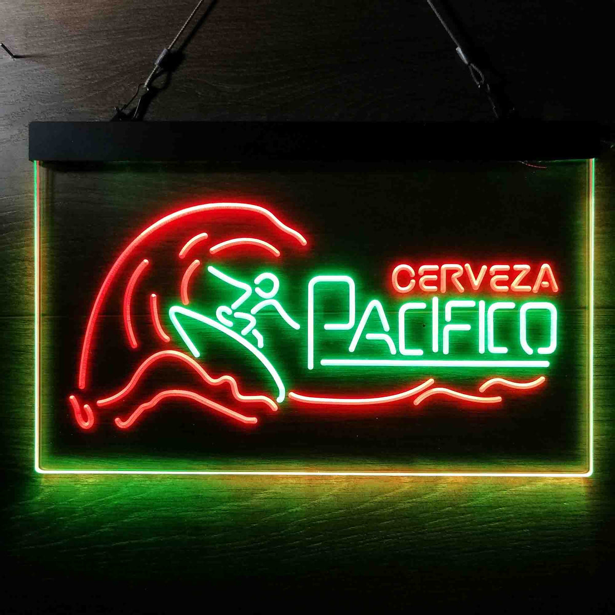Cerveza Pacifico Wave Surfing Neon Sign - LED LAB CAVE