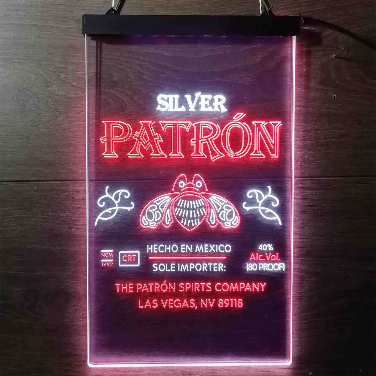 Patron Silver Tequila Wine Neon Sign - LED LAB CAVE