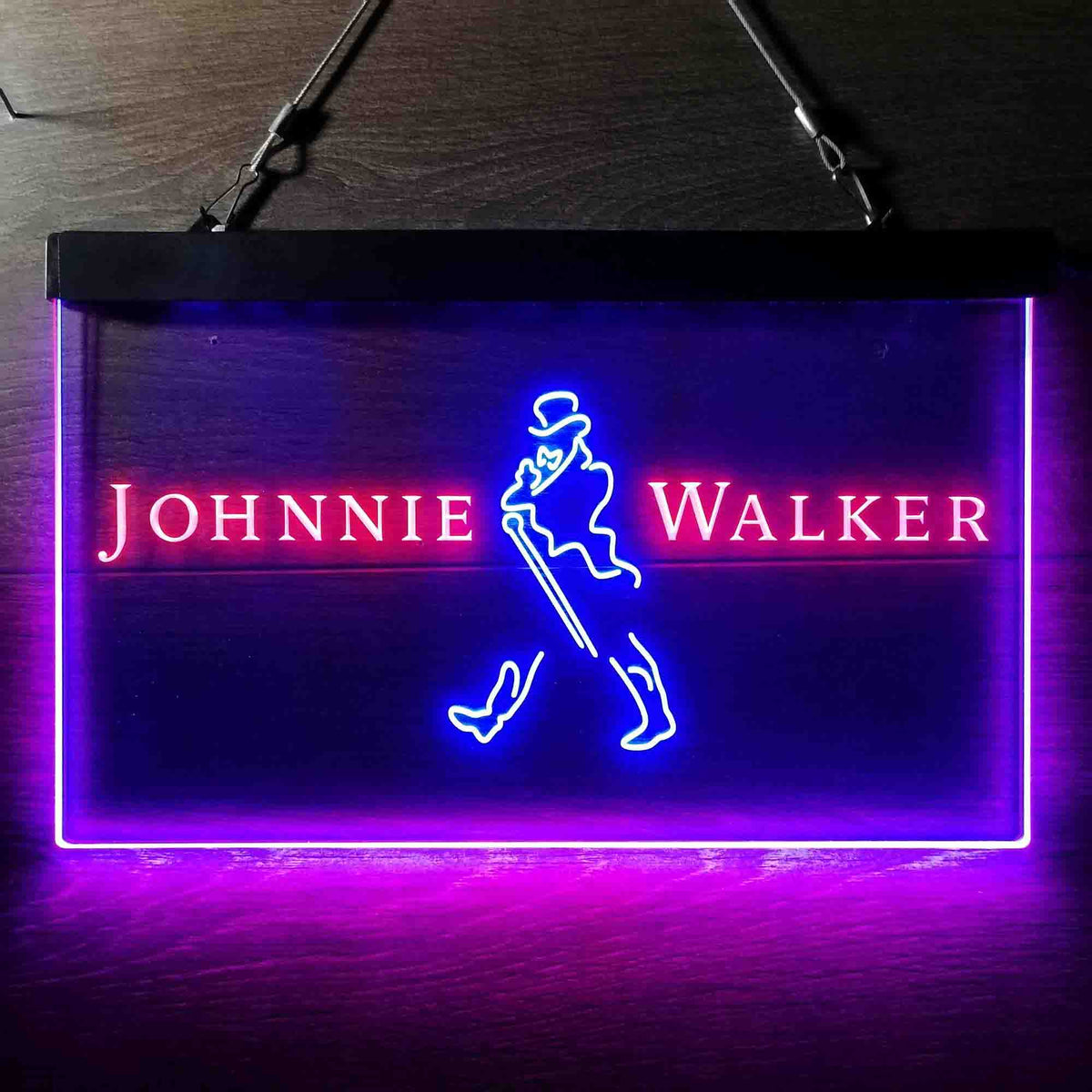 Johnnie Walker Normal Logo Left Neon Sign - LED LAB CAVE