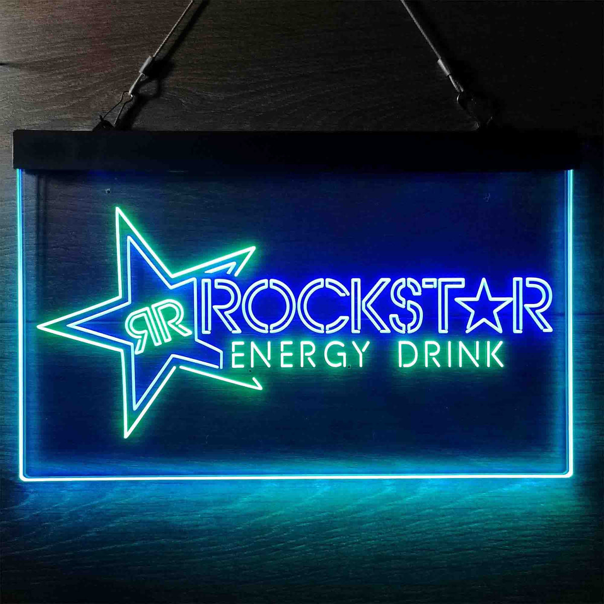 Rockstar US Beverages Star Neon Sign - LED LAB CAVE