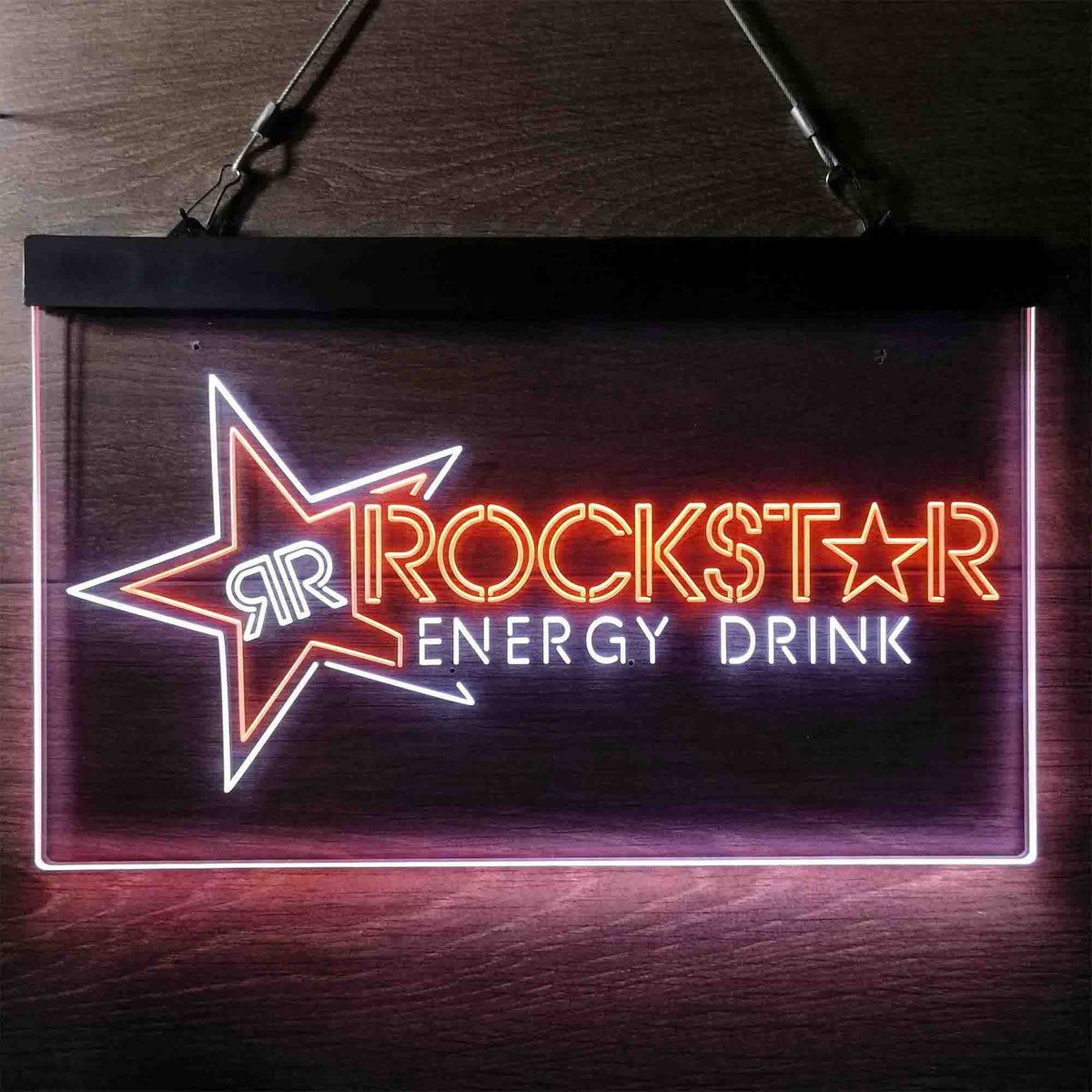 Rockstar US Beverages Star Neon Sign - LED LAB CAVE