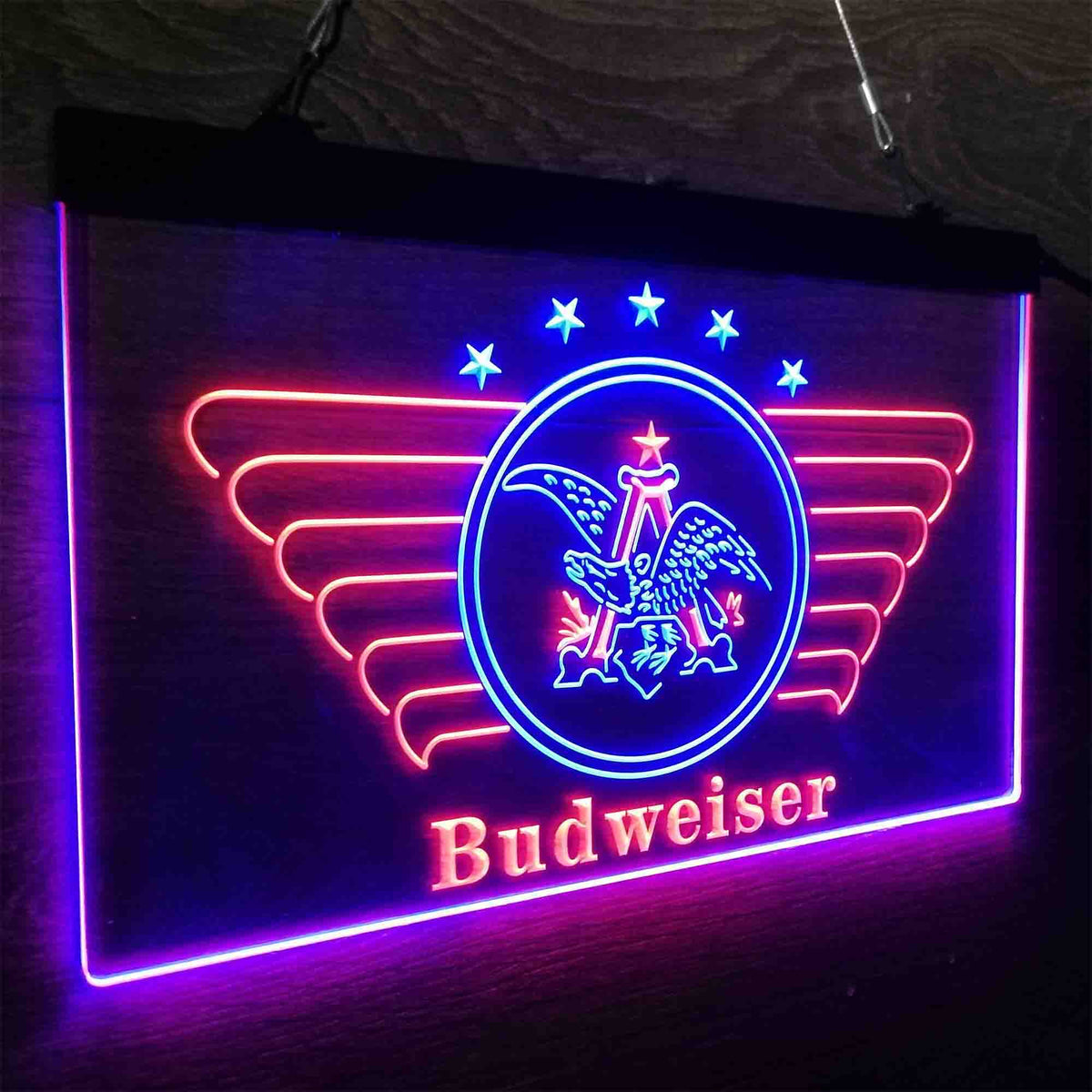 Budweiser Military Neon Sign - LED LAB CAVE