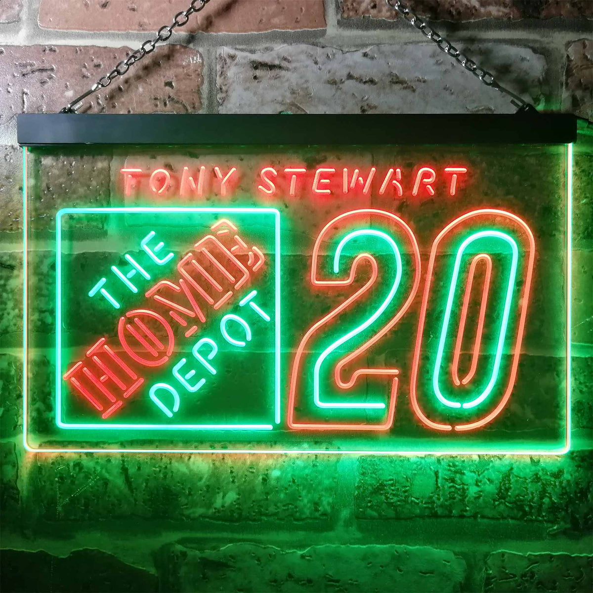 Tony Stewart #20 Racing Neon Sign - LED LAB CAVE