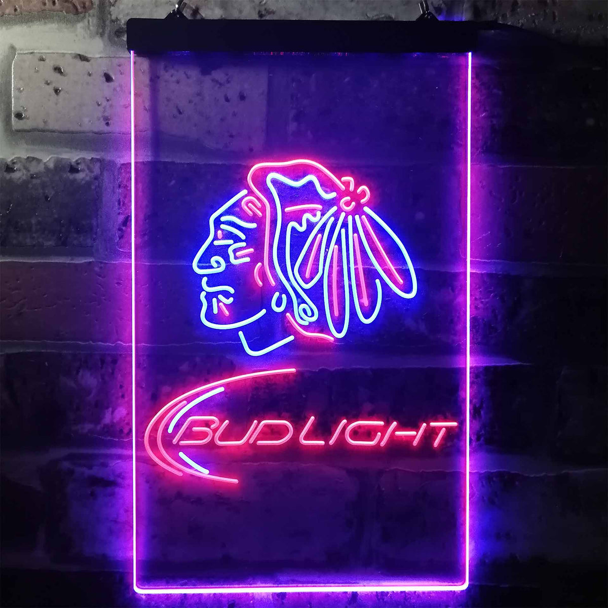 Chicago Blackhawks Bud Light Neon Sign - LED LAB CAVE