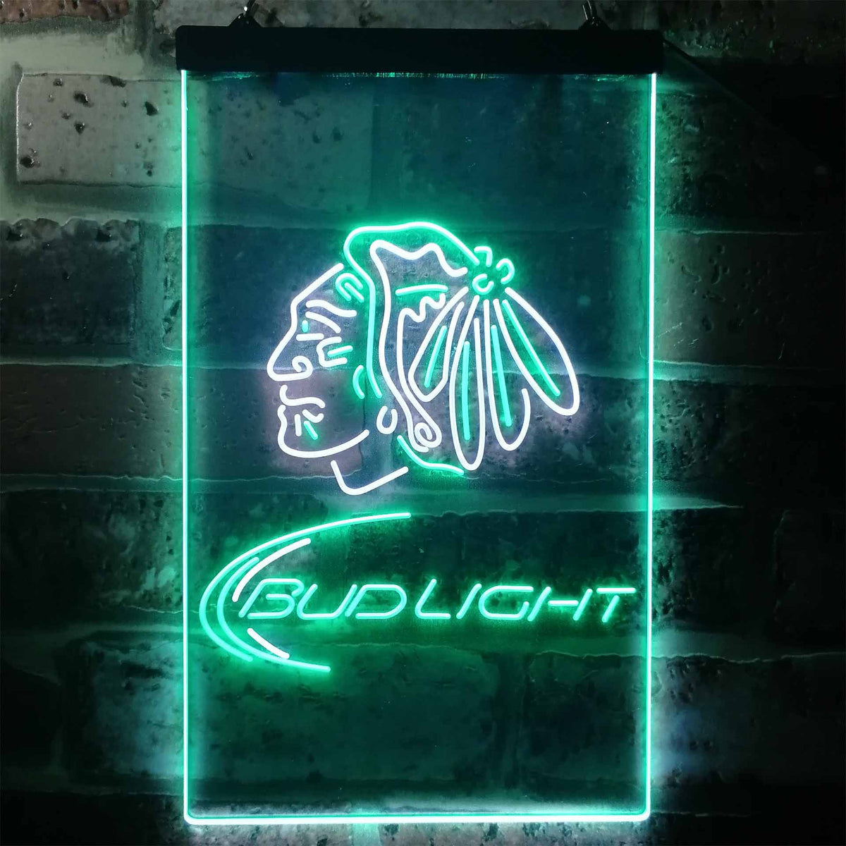 Chicago Blackhawks Bud Light Neon Sign - LED LAB CAVE