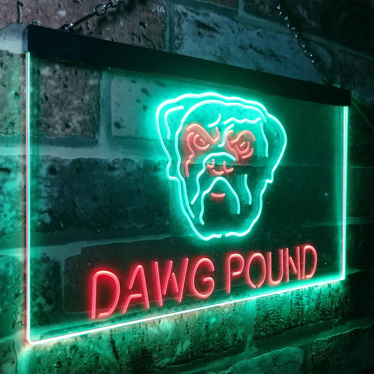 Dawg Pound Cleveland Neon Sign - LED LAB CAVE
