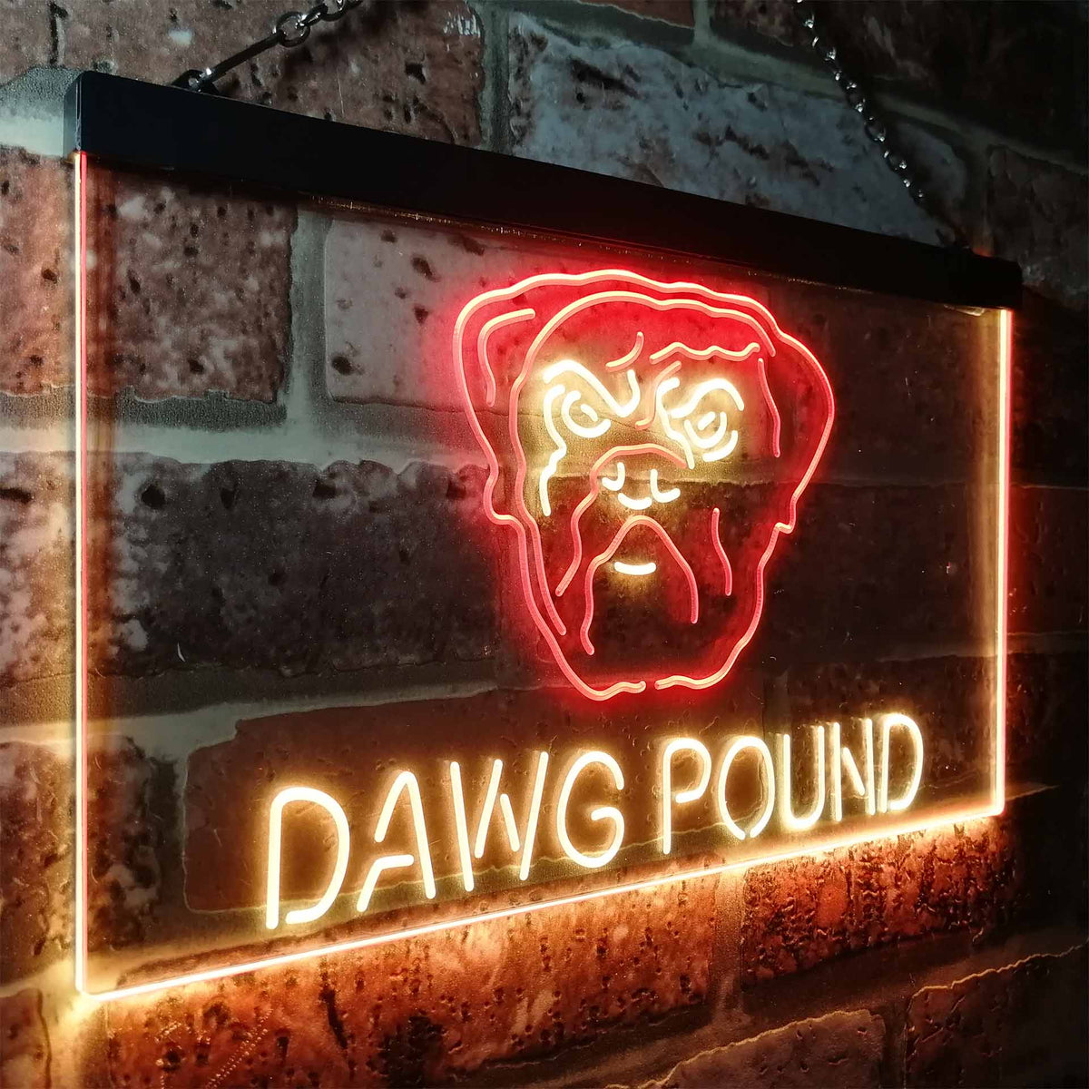 Dawg Pound Cleveland Neon Sign - LED LAB CAVE