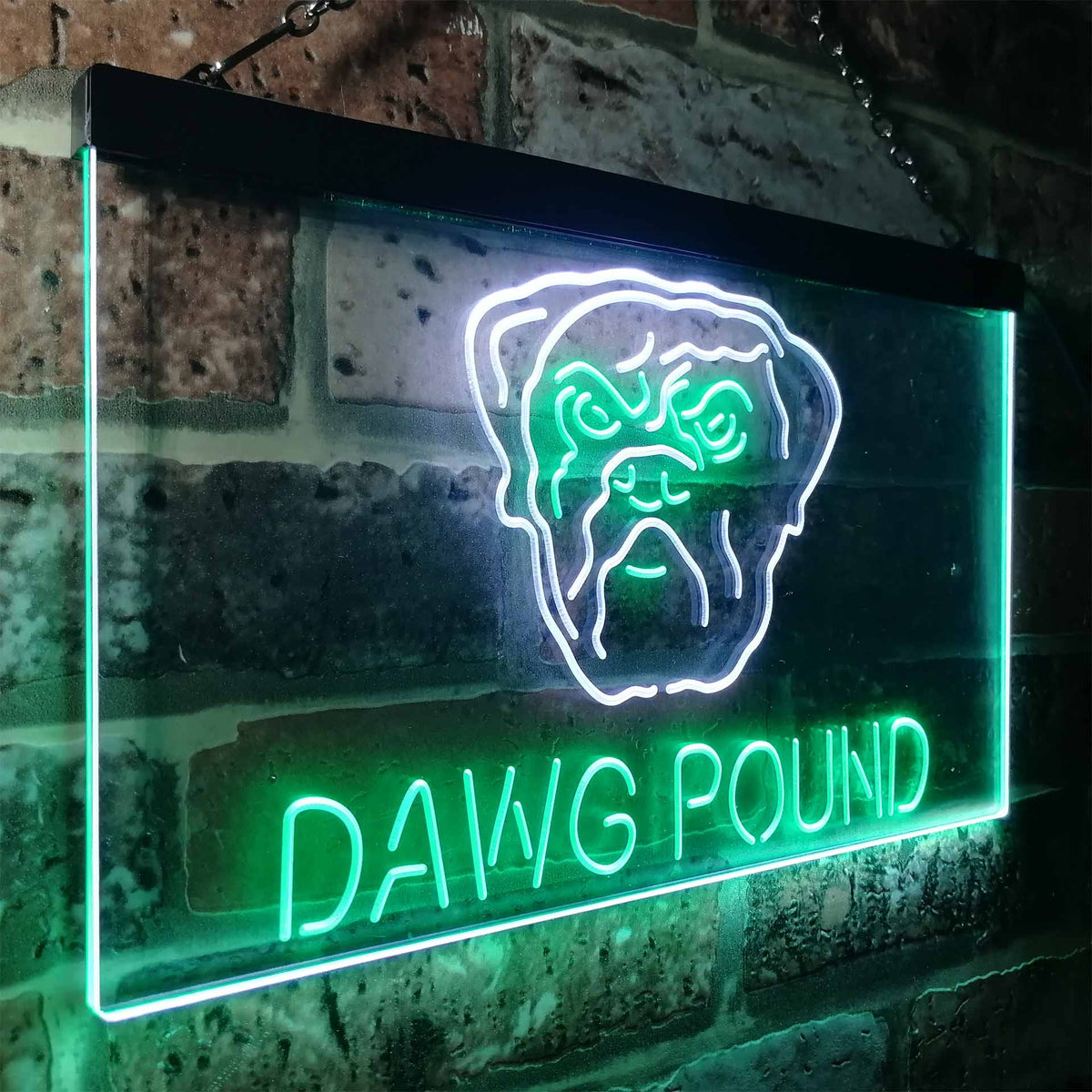 Dawg Pound Cleveland Neon Sign - LED LAB CAVE