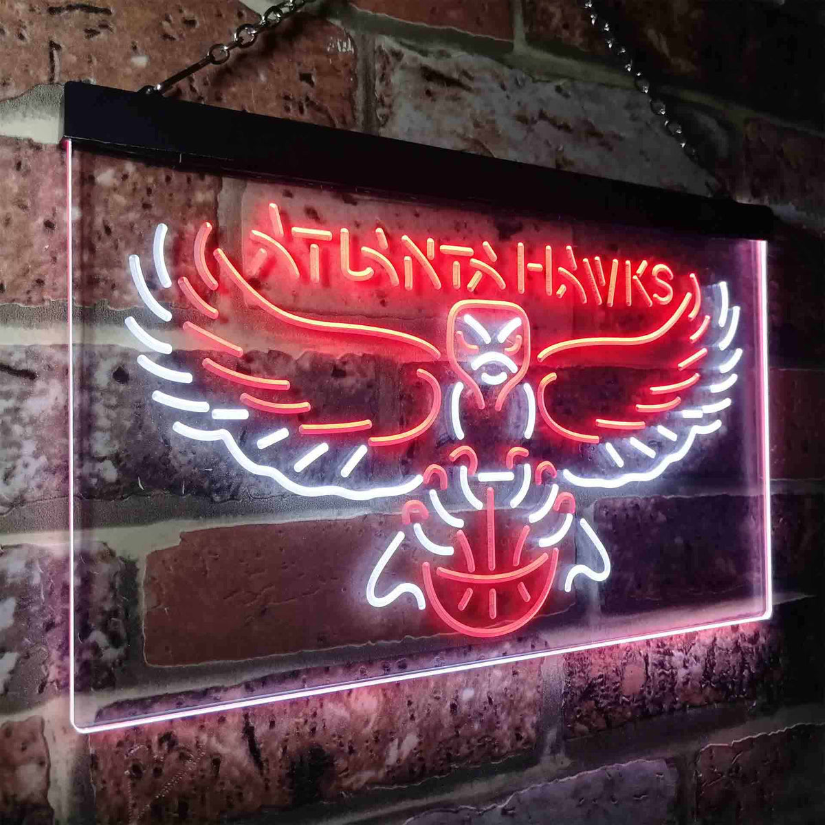 Baseball Club Atlanta League Hawks Neon Sign - LED LAB CAVE