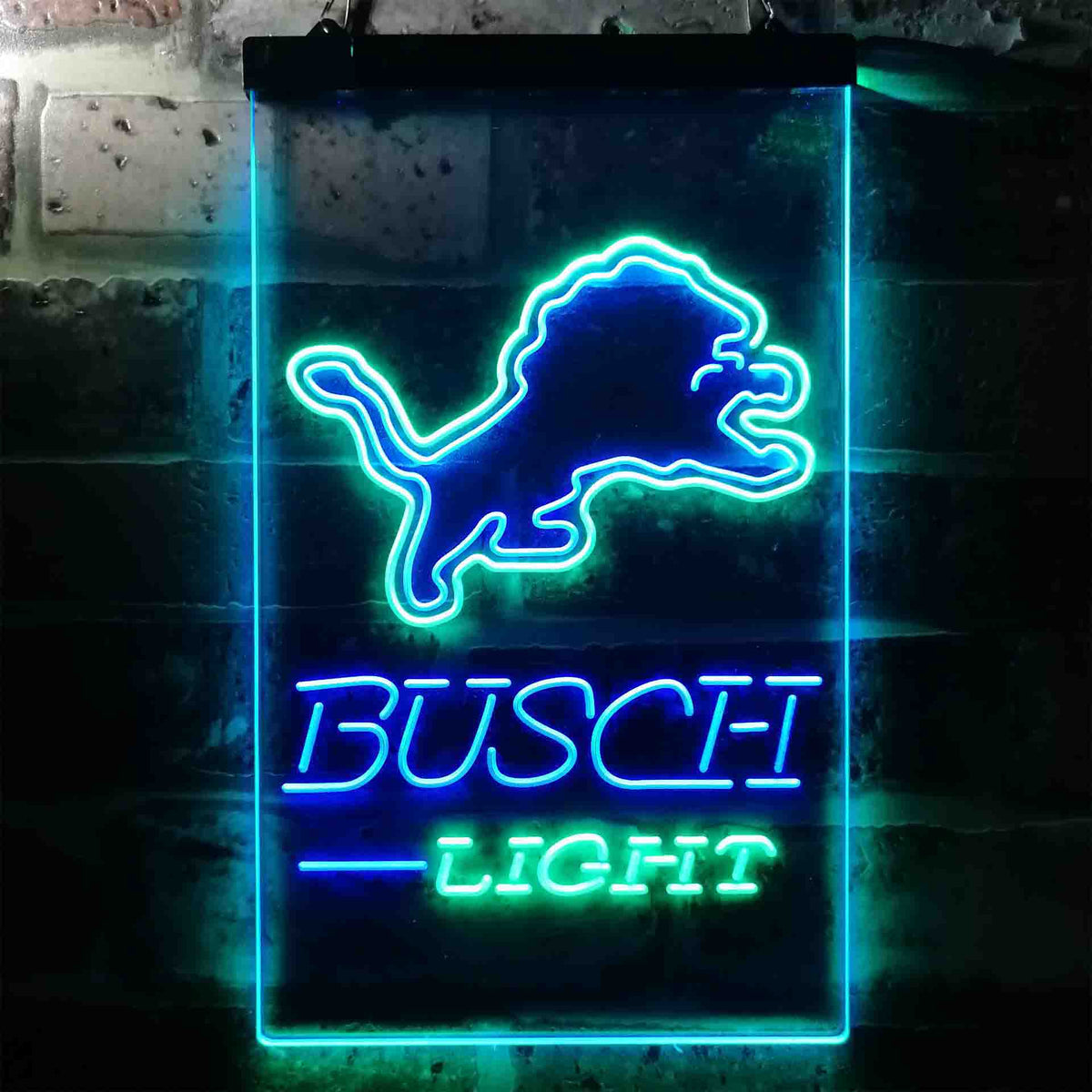 Busch Light Detroit Lion Neon Sign - LED LAB CAVE
