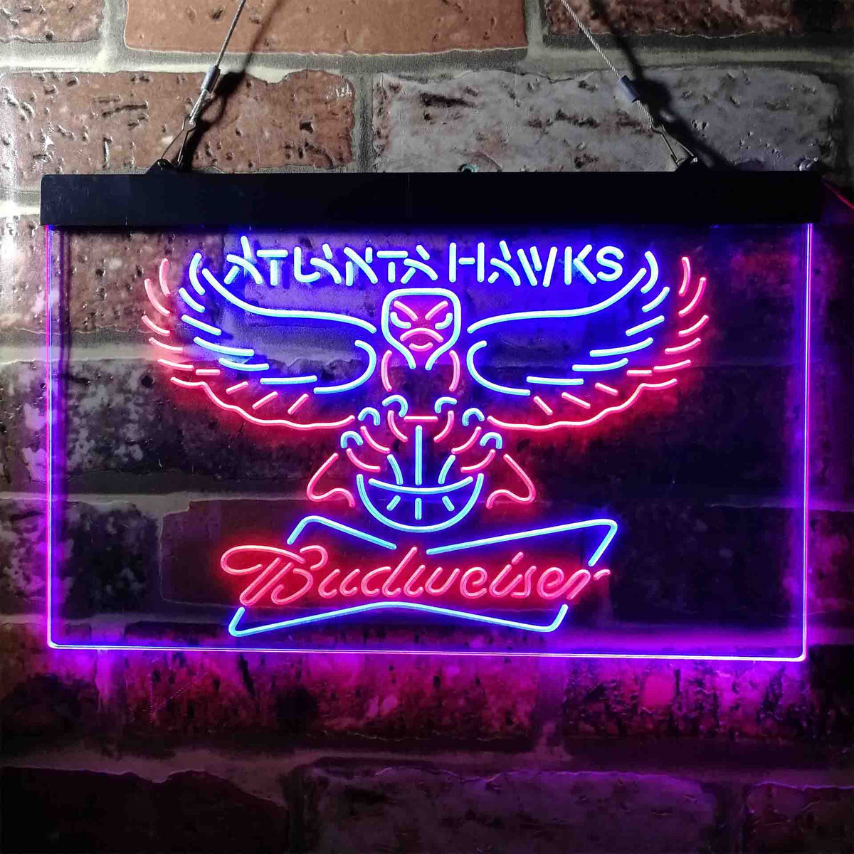 Atlanta Hawks NBA Budweiser Neon Sign - LED LAB CAVE