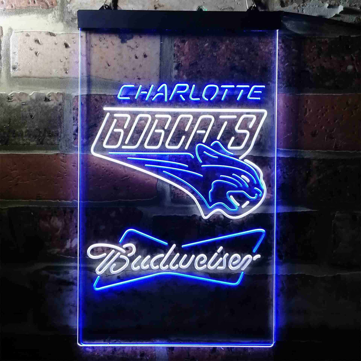 Charlotte Bobcats NBA Budweiser Neon Sign - LED LAB CAVE