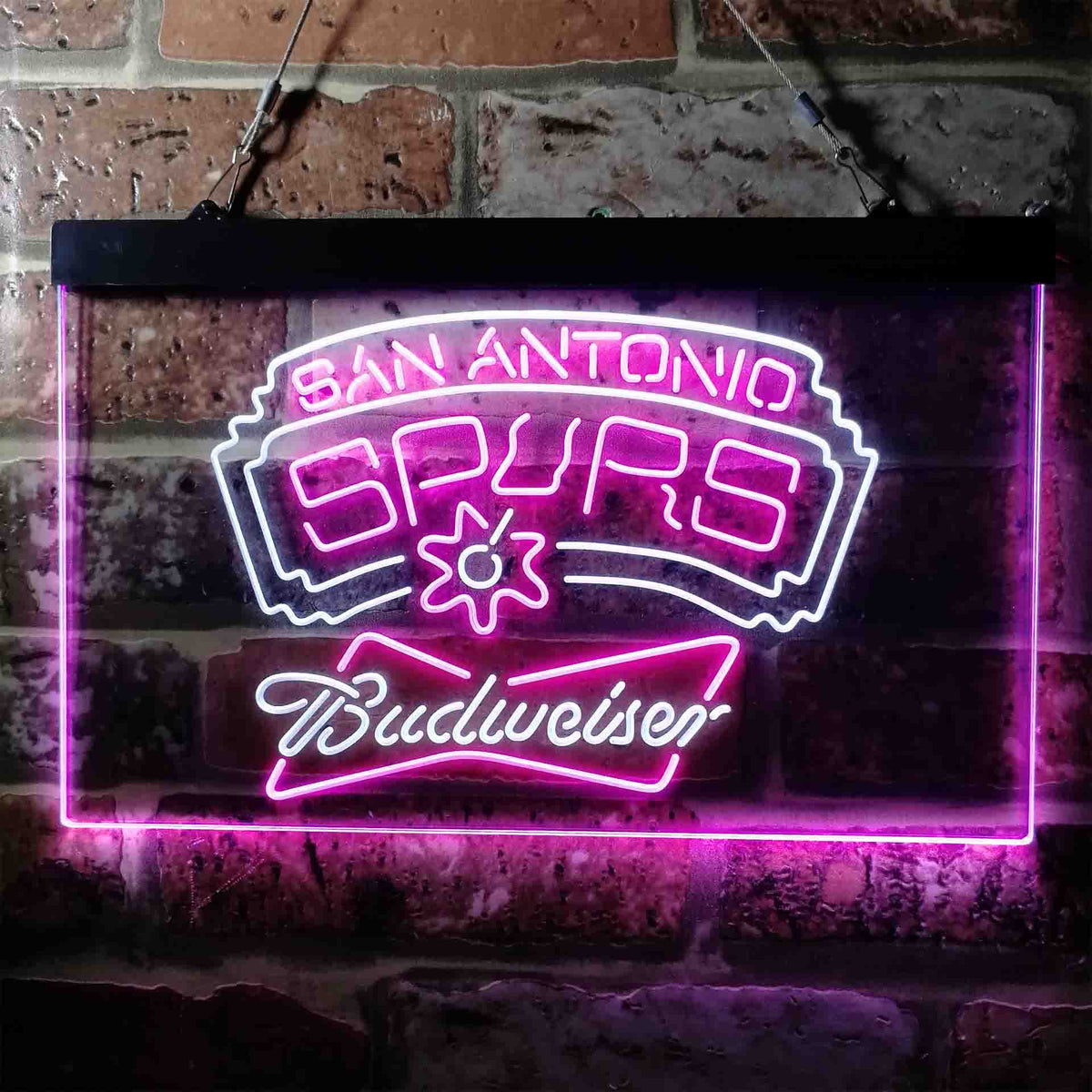 San Antonio Spurs NBA Budweiser Neon Sign - LED LAB CAVE