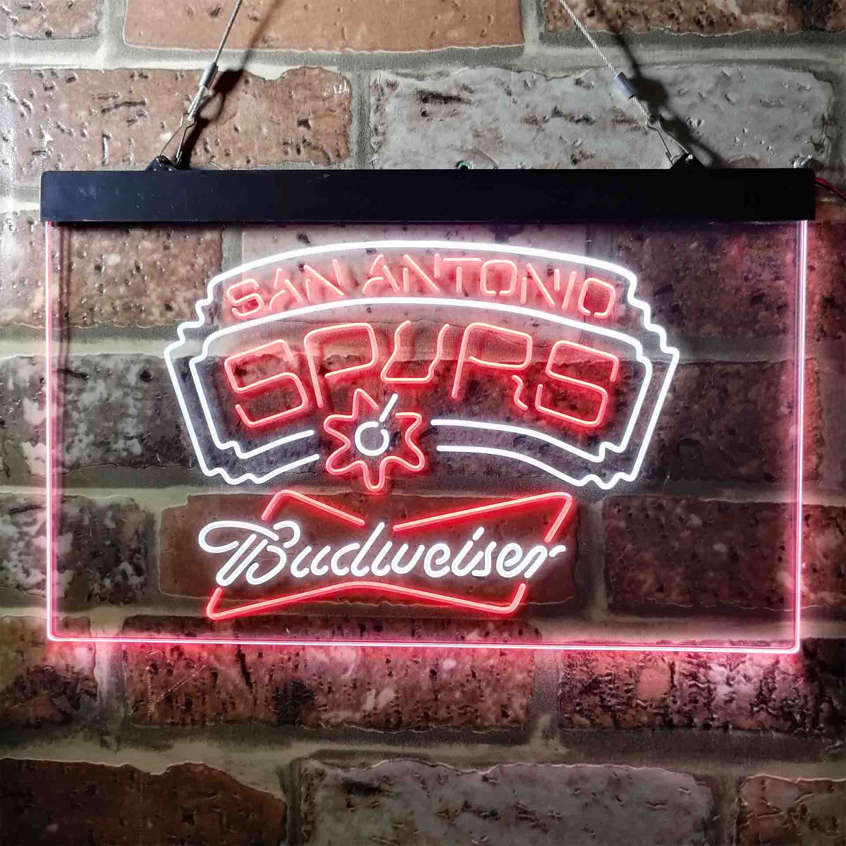 San Antonio Spurs NBA Budweiser Neon Sign - LED LAB CAVE