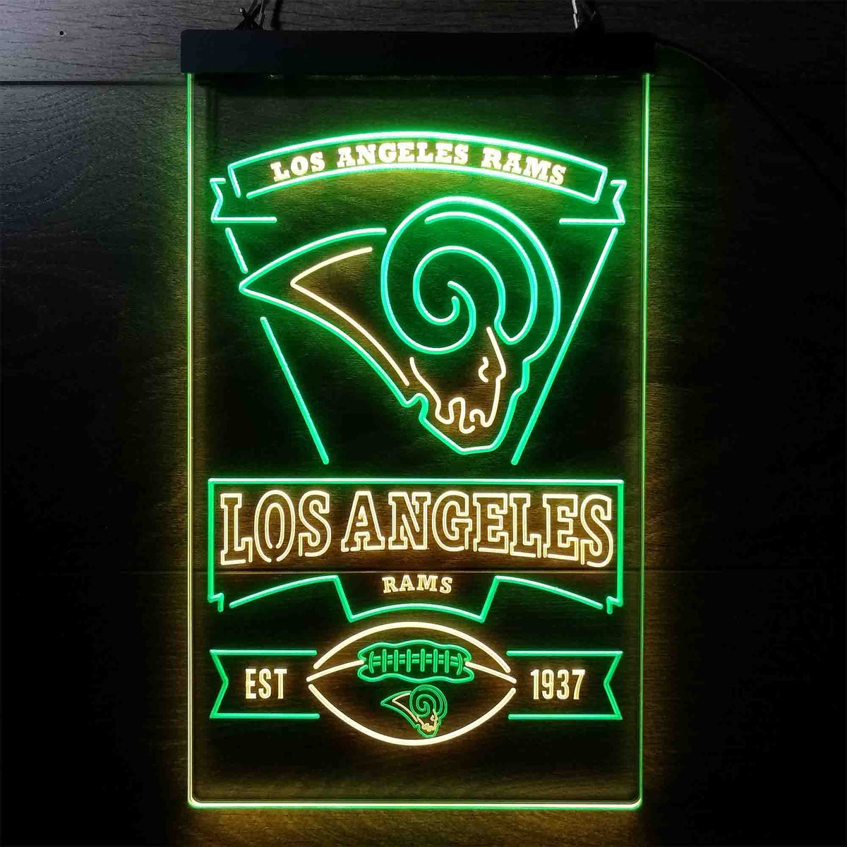 Los Angeles Rams EST 1937 Neon Sign - LED LAB CAVE