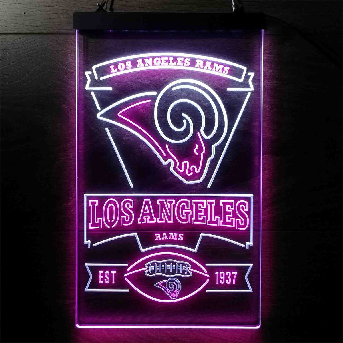Los Angeles Rams EST 1937 Neon Sign - LED LAB CAVE