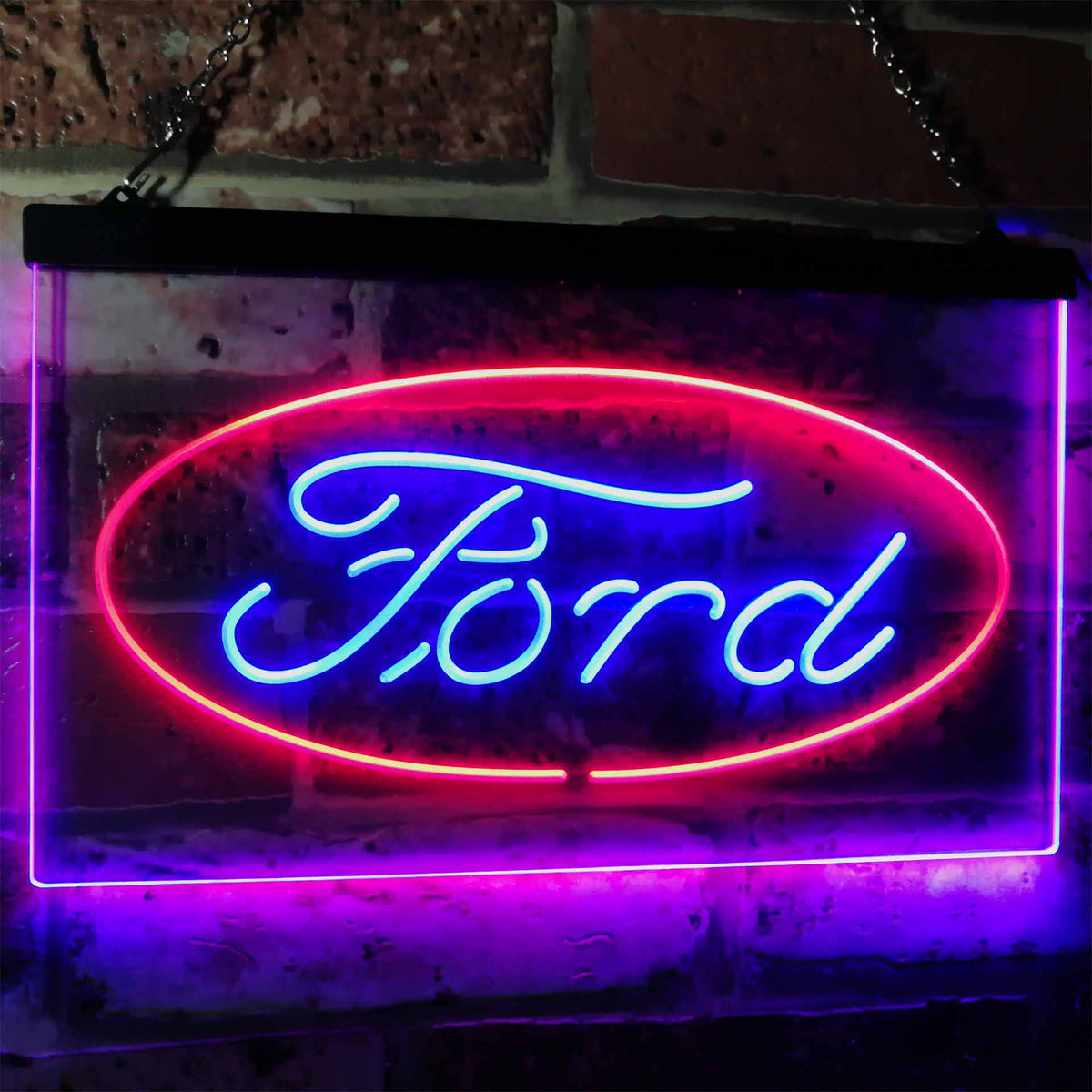 Ford Badge Car Truck Bar Neon Sign - LED LAB CAVE