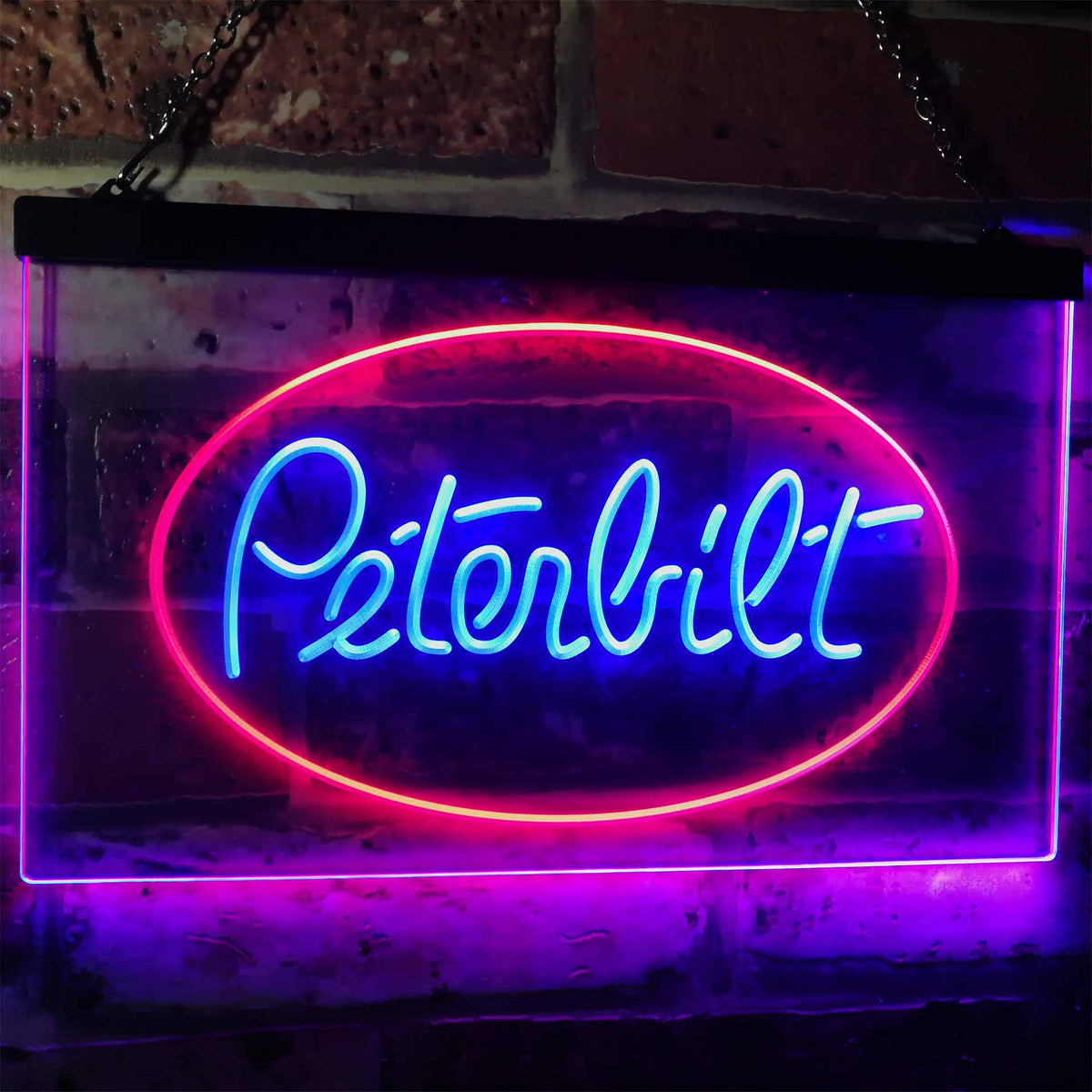 Peterbilt Car Transport Bar Neon Sign - LED LAB CAVE