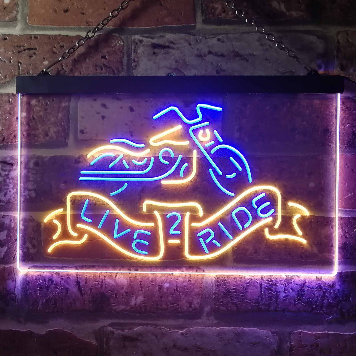 Motorcycle Live 2 Ride Neon Sign - LED LAB CAVE