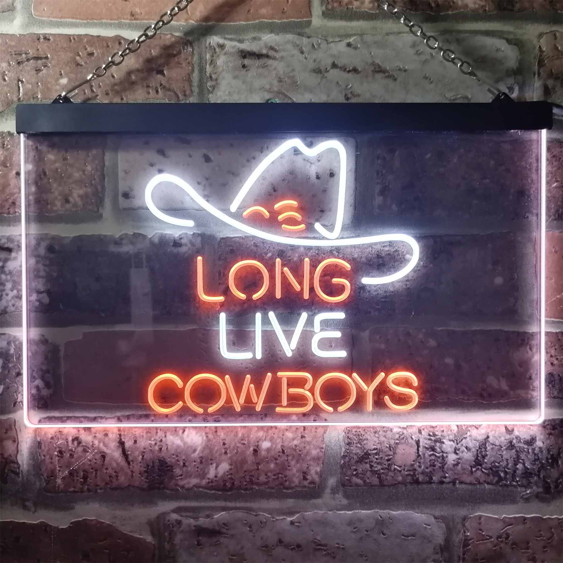 Long Live Cowboys Wranglers Neon Sign - LED LAB CAVE