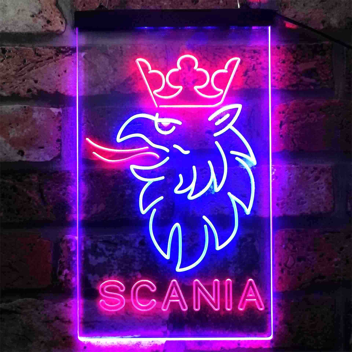Scania Eagle Crown Neon Sign - LED LAB CAVE