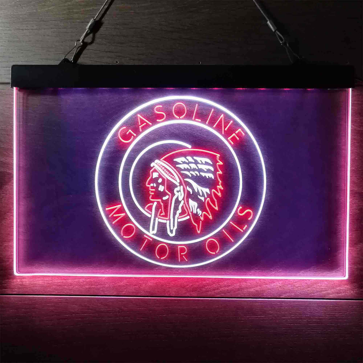Motor Oils Gasoline Indian Neon Sign - LED LAB CAVE